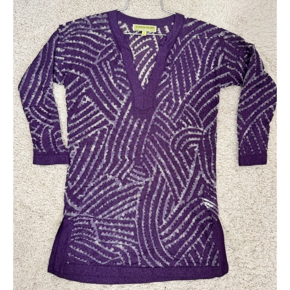 Sigrid Olsen | Sweaters | Sigrid Olsen Signature Sheer Purple Knit ...